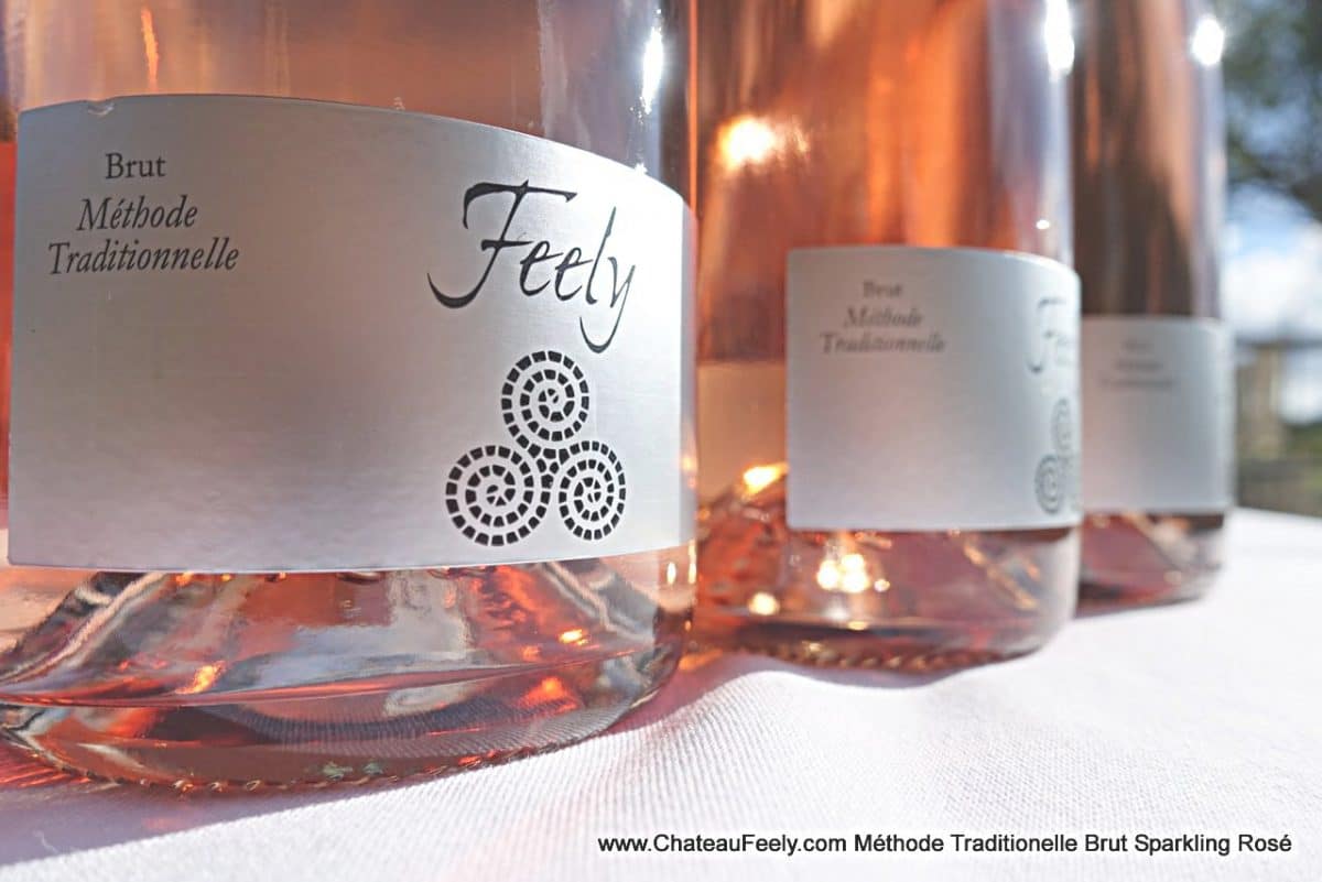 Feely Sparkling Brut Rosé! - Château Feely organic wine, tours ...