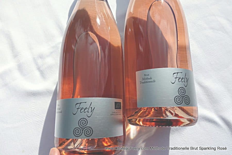 Feely Sparkling Brut Rosé! - Château Feely organic wine, tours ...